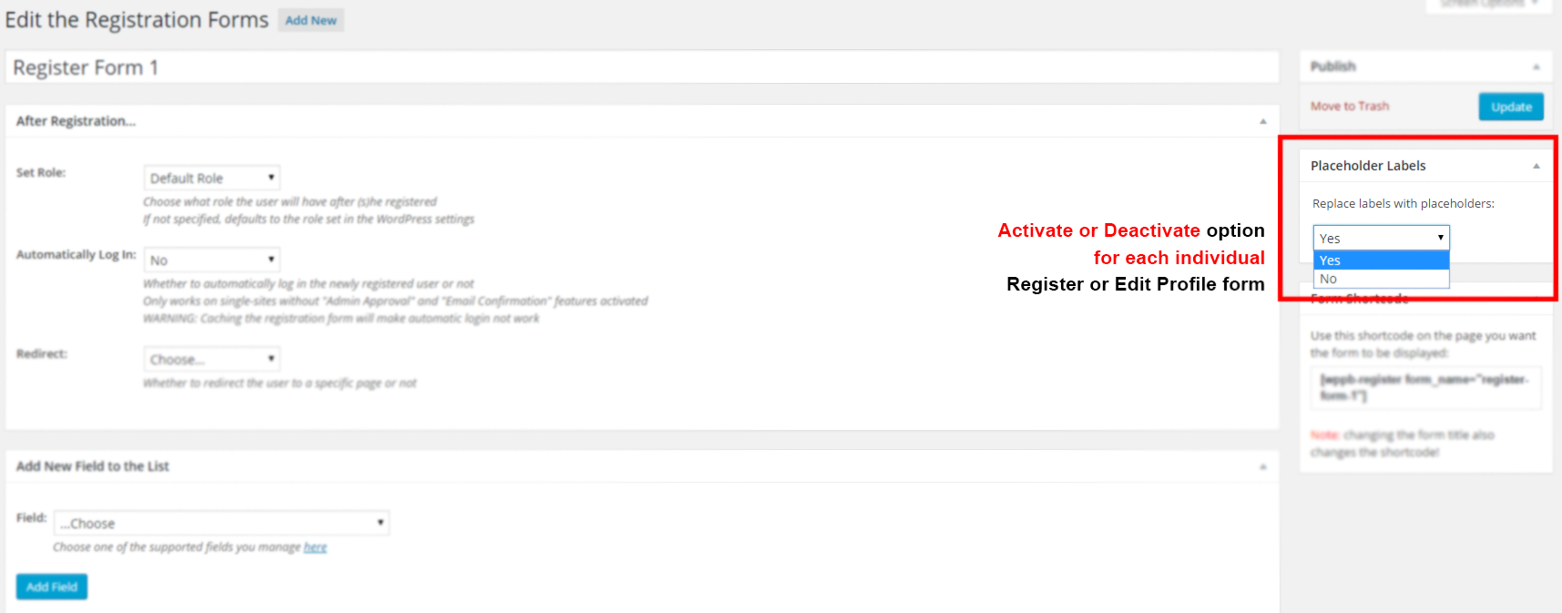 Replace Form Labels With Placeholders Using Placeholder Labels Add On For Profile Builder