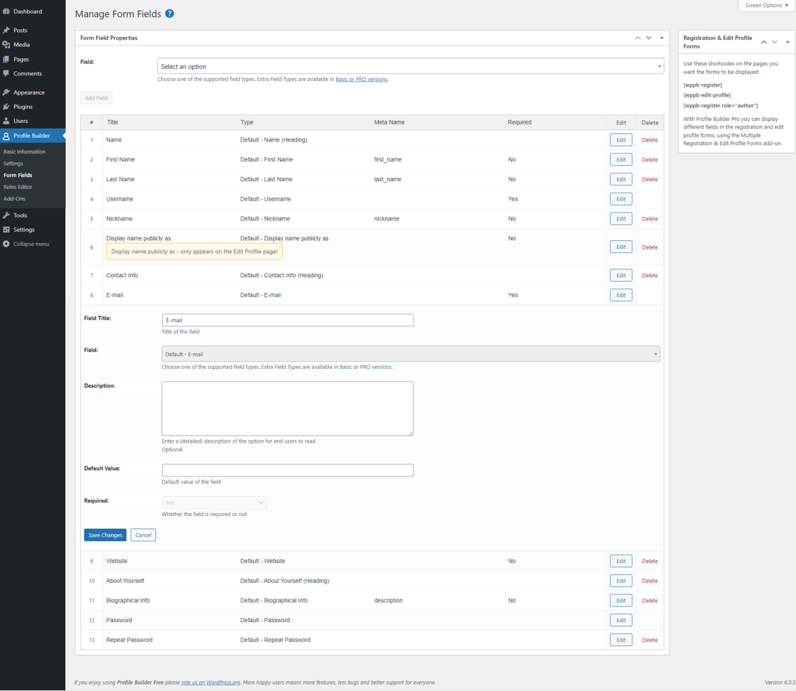 Default - Email Field