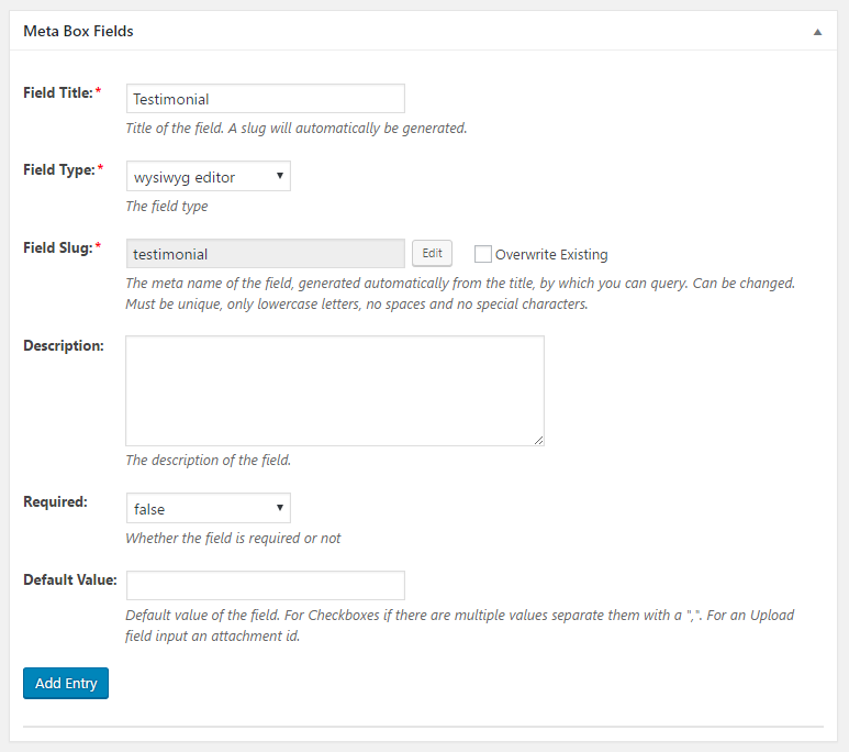 Wysiwyg Editor Field