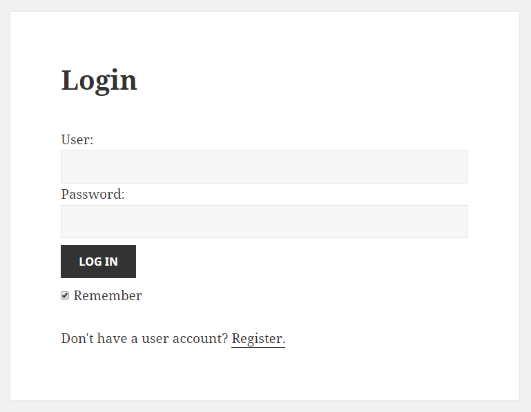 FEP Login / Logout / Register Shortcode and Widget