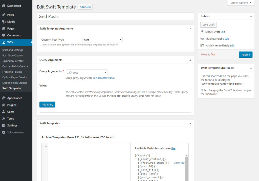 Swift Templates Custom Query Arguments