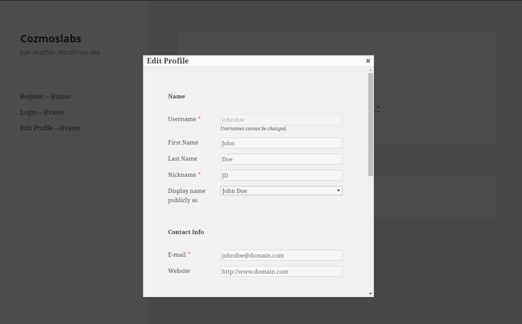 Custom Profile Menus - Cozmoslabs Custom Profile Menus - Cozmoslabs