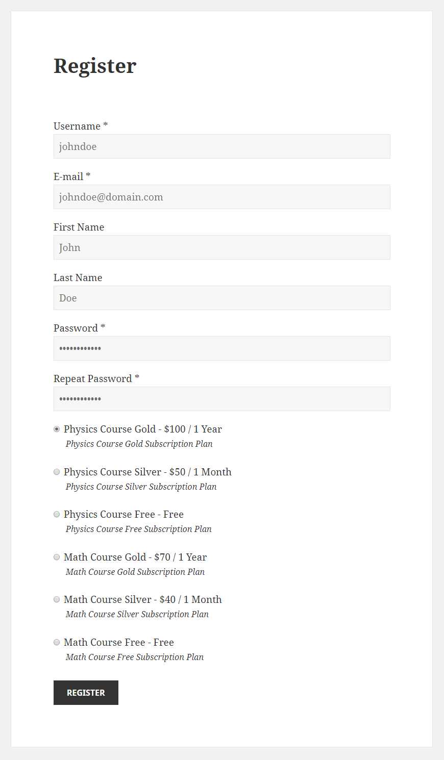 Multiple Subscriptions Per User - Cozmoslabs