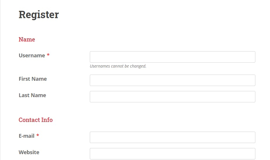 WordPress User Registration Plugin