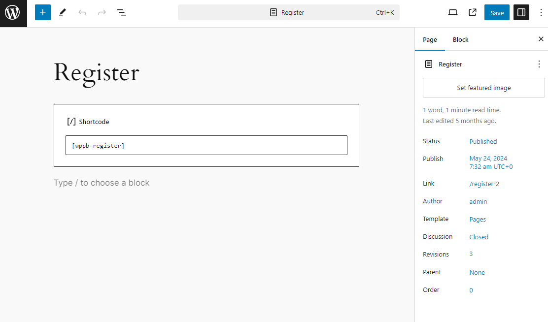 Profile Builder Shortcodes